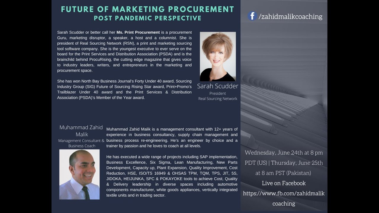 Future of Marketing Procurement; Post pandemic perspective_Live session ...