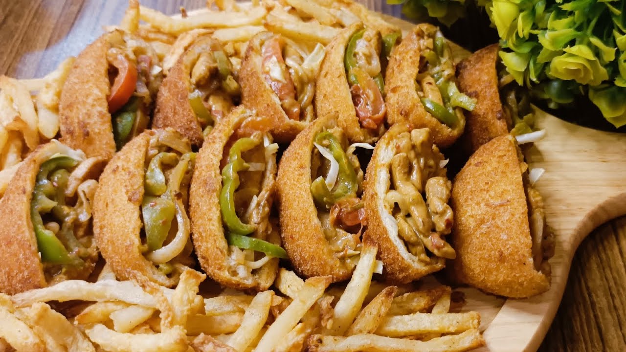 Chicken Bread pockets recipe - YouTube