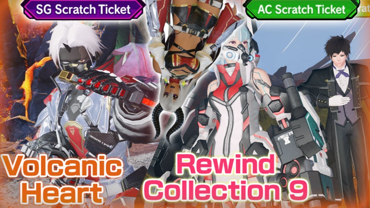 PSO2 NGS || AC & SG Scratch update - Volcanic Heart & Rewind ...