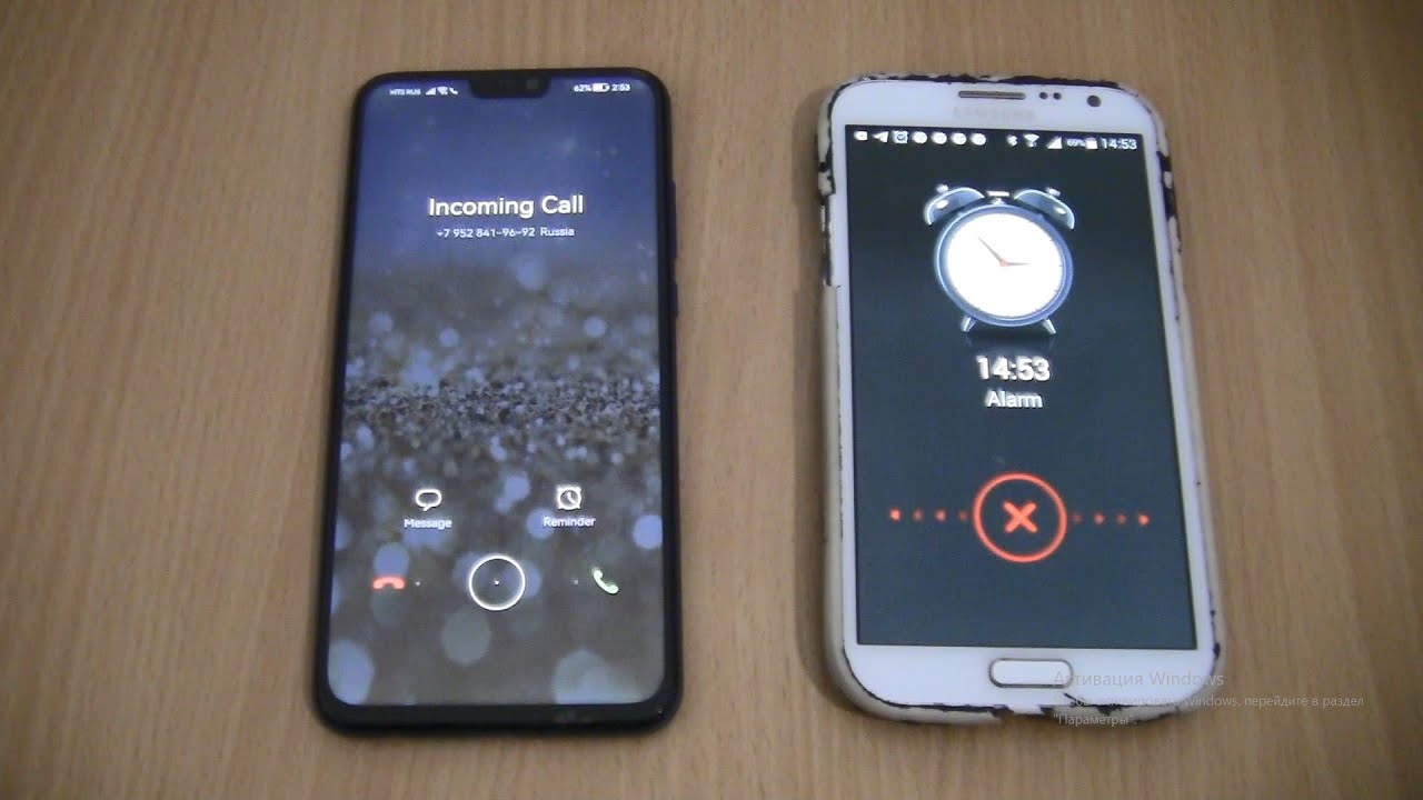 Incoming call & Alarms clock at the Same Time Samsung Galaxy Note 2 ...