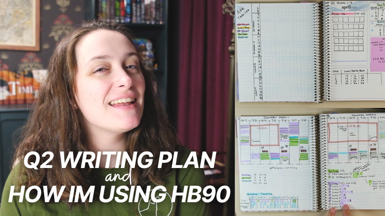 Q2 Writing Goals and Plan using HB90 Plus Q1 Planner Recap - YouTube