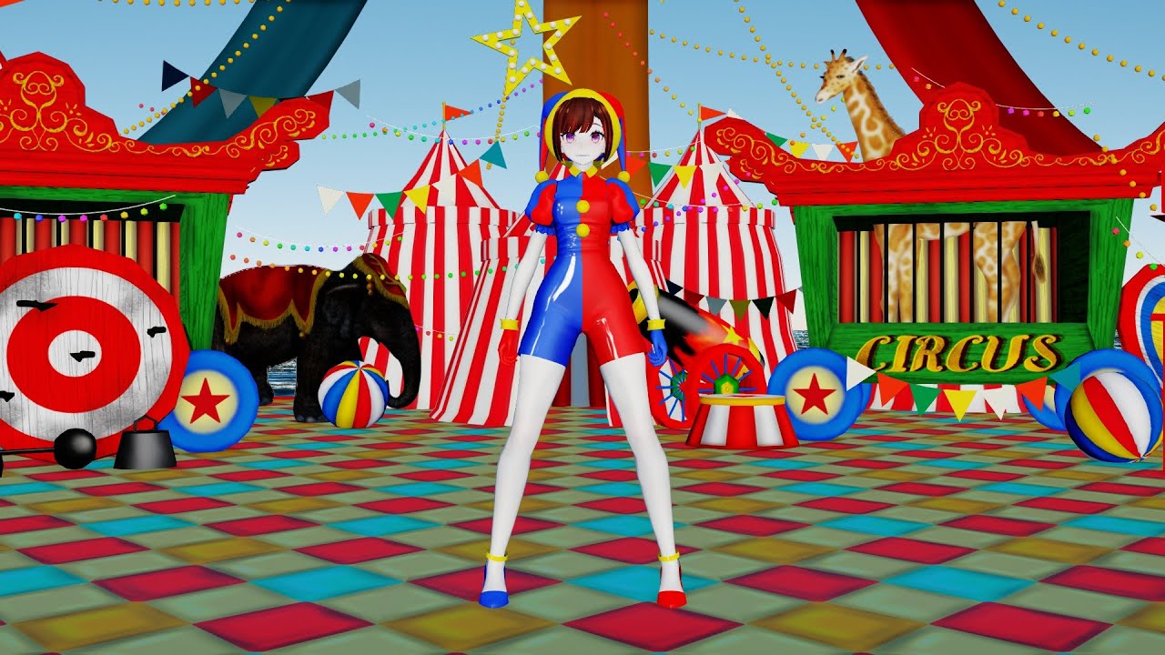 MMD Amazing Digital Circus Pomni The Floss 2.0 - YouTube