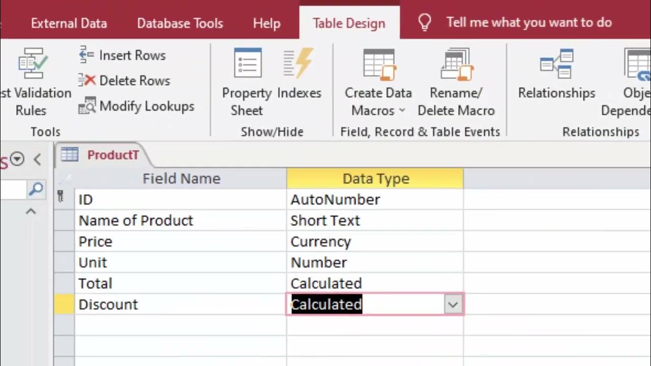 Condition wise discount in Microsoft Access@COMPUTEREXCELSOLUTION - YouTube