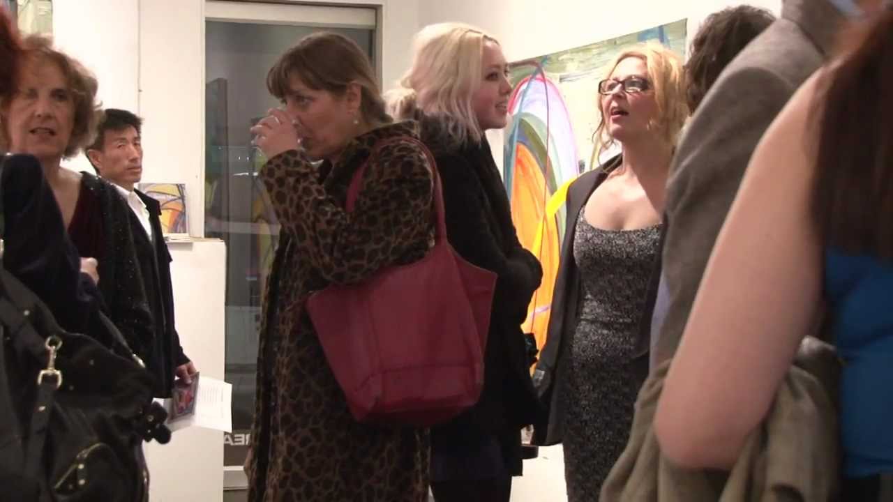 Susan Moss Opening at Bleicher Gallery - YouTube