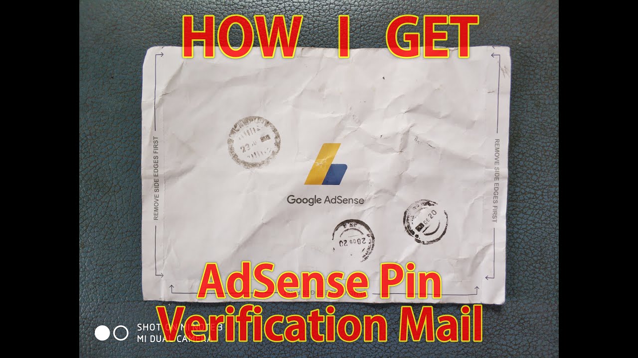 How I get AdSense pin verification mail || অ্যাডসেন্স পিন ভেরিফিকেশন ...