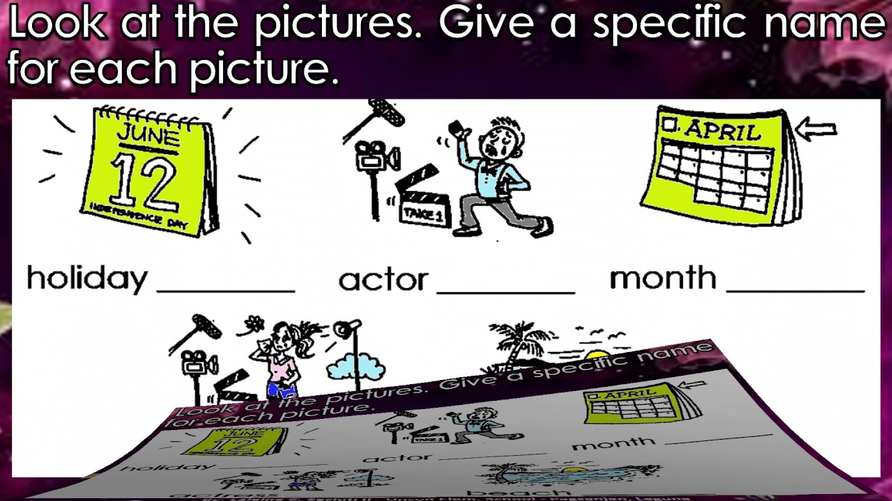 Unit 1 Lesson 25 Specific Naming Words - YouTube