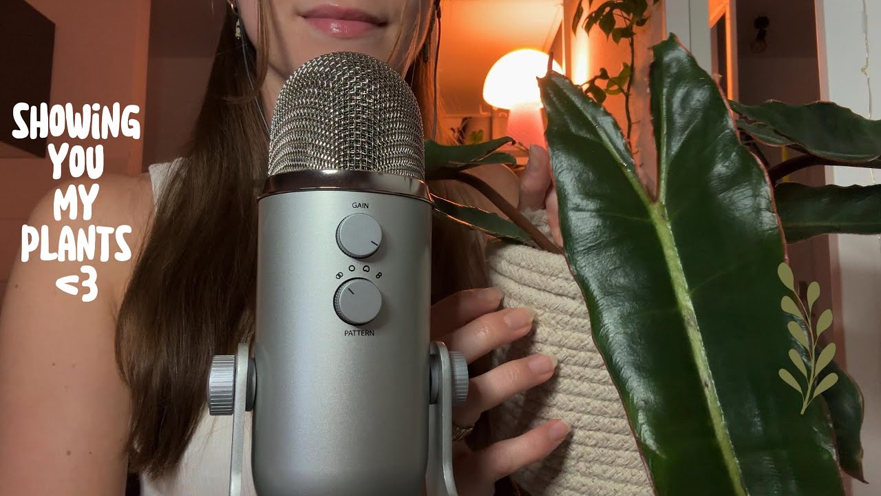 ASMR | showing you my PLANTS ♡ part 1 | (whispers, tapping, scratching ...