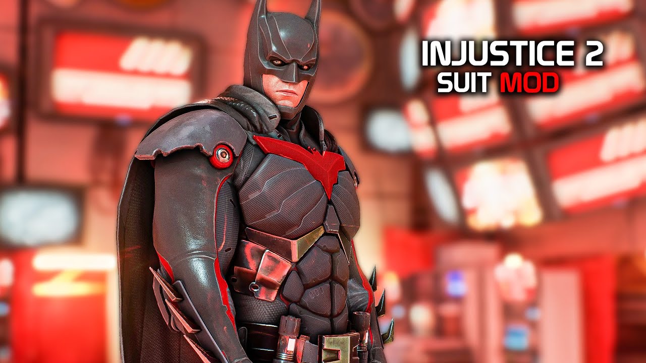 NEW Batman (Injustice 2) Beyond Suit Mod in Batman Arkham Knight - YouTube