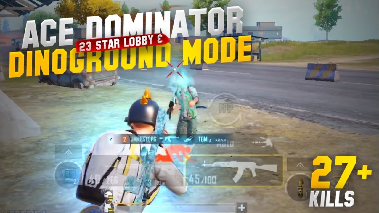 27 + Kills in Dinoground mode Ace Dominator 23+ ⭐️ lobby | JAMESTOPG ...