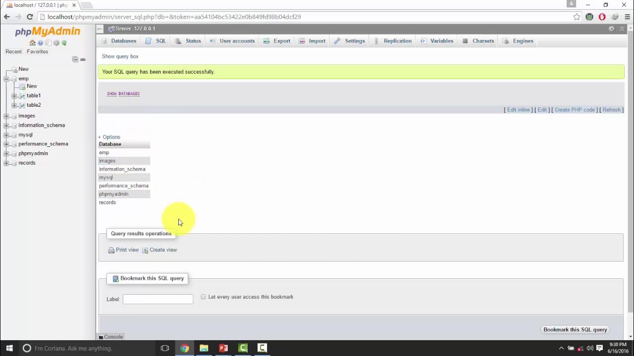 How to create and show databases using SQL Query in MySQL Database 25 ...