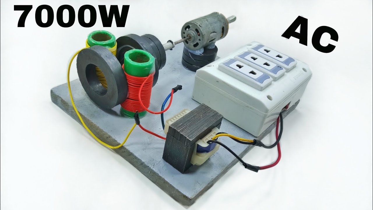 Self Running Electricity generator7000W how to free energy generator ...