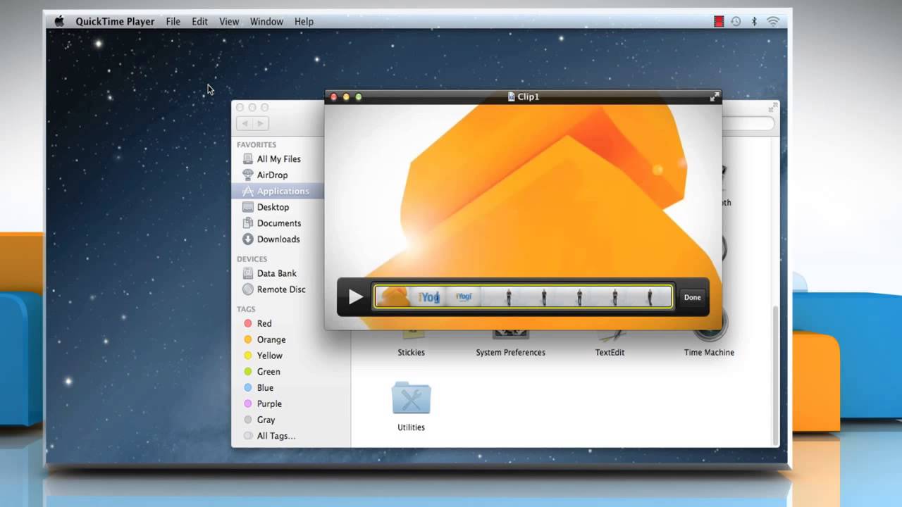 How to add a clip in QuickTime® Player 10.x :Tutorial - YouTube