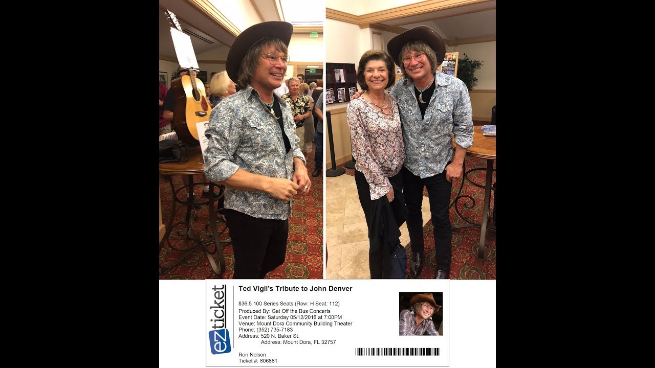 2018 05 12 Ted Vigil's Tribute to John Denver Performance in Mount Dora ...
