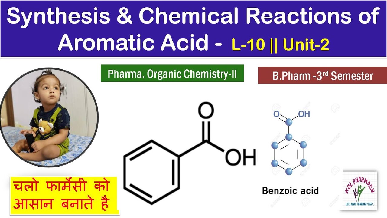 Synthesis & chemical Reactions of Aromatic Acid | L-10 Unit-2 | Pharma ...