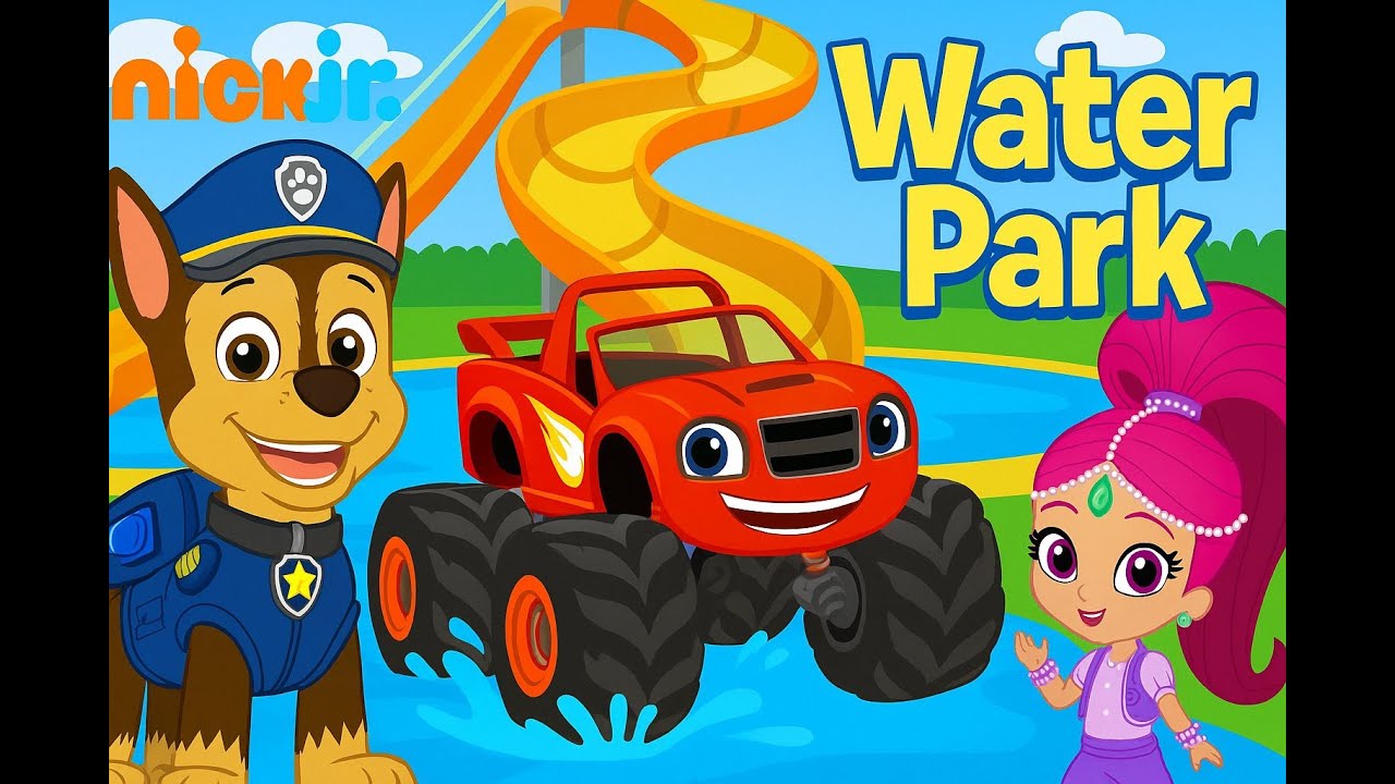 Nick Jr. Water Park Adventure! 🌊 Paw Patrol, Blaze & Shimmer and Shine ...