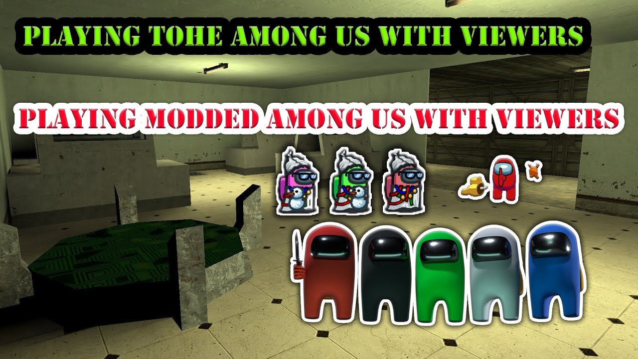 Playing Live Among Us Town Of Host Edited With Viewers On Stream ...