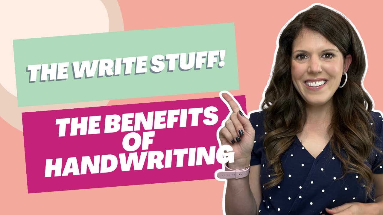 How practicing handwriting can help your students succeed - YouTube