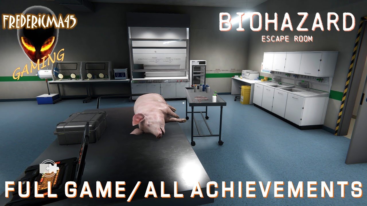 Biohazard Escape Room FULL GAME Walkthrough / All Achievements (Puzzle ...