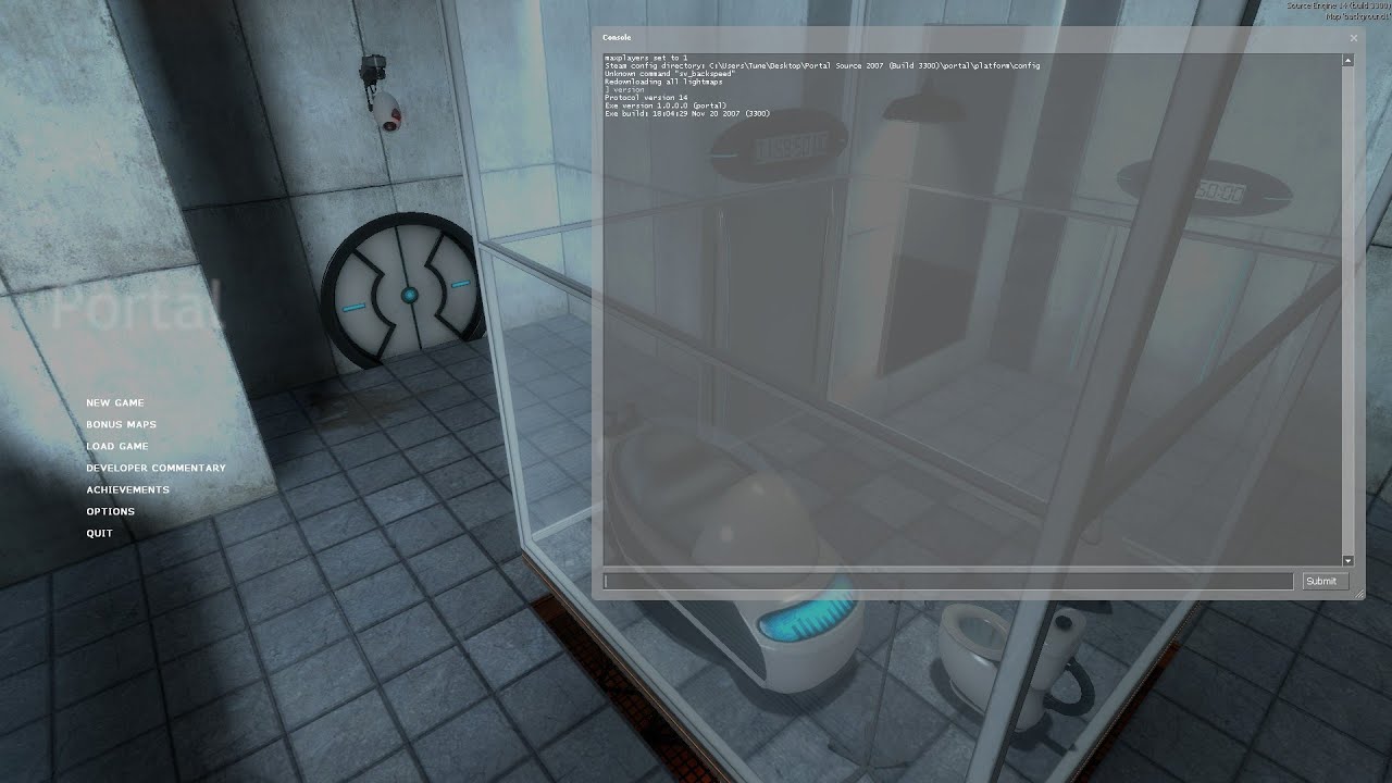 Playing Portal Build 3300!!!! - YouTube