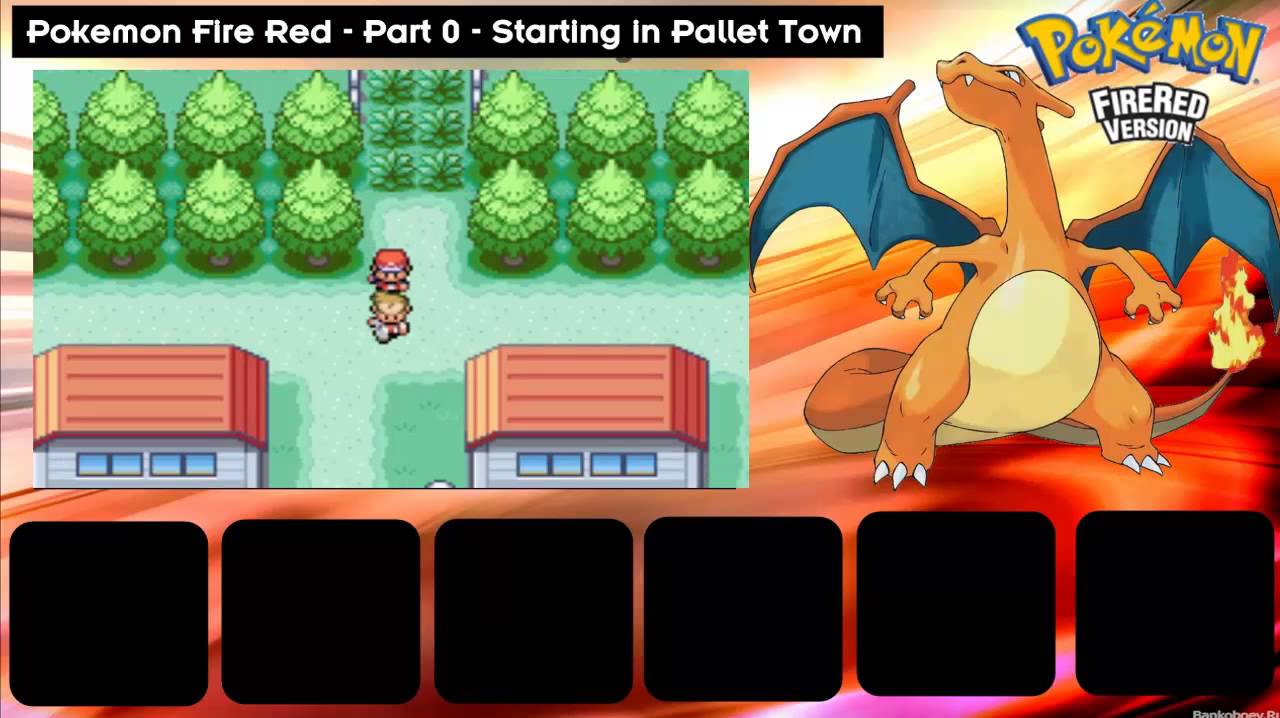 Pokemon Fire Red - Part 0 - Starting in Pallet Town - YouTube