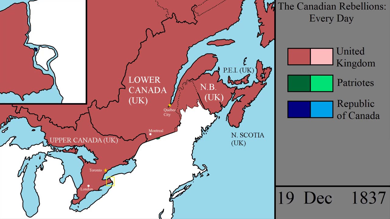 The Upper and Lower Canadian Rebellions: Every Day - YouTube