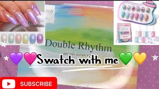 💅🏾Swatch with me Double Rhythm 💅🏾 Hema and TPO free🩷💜