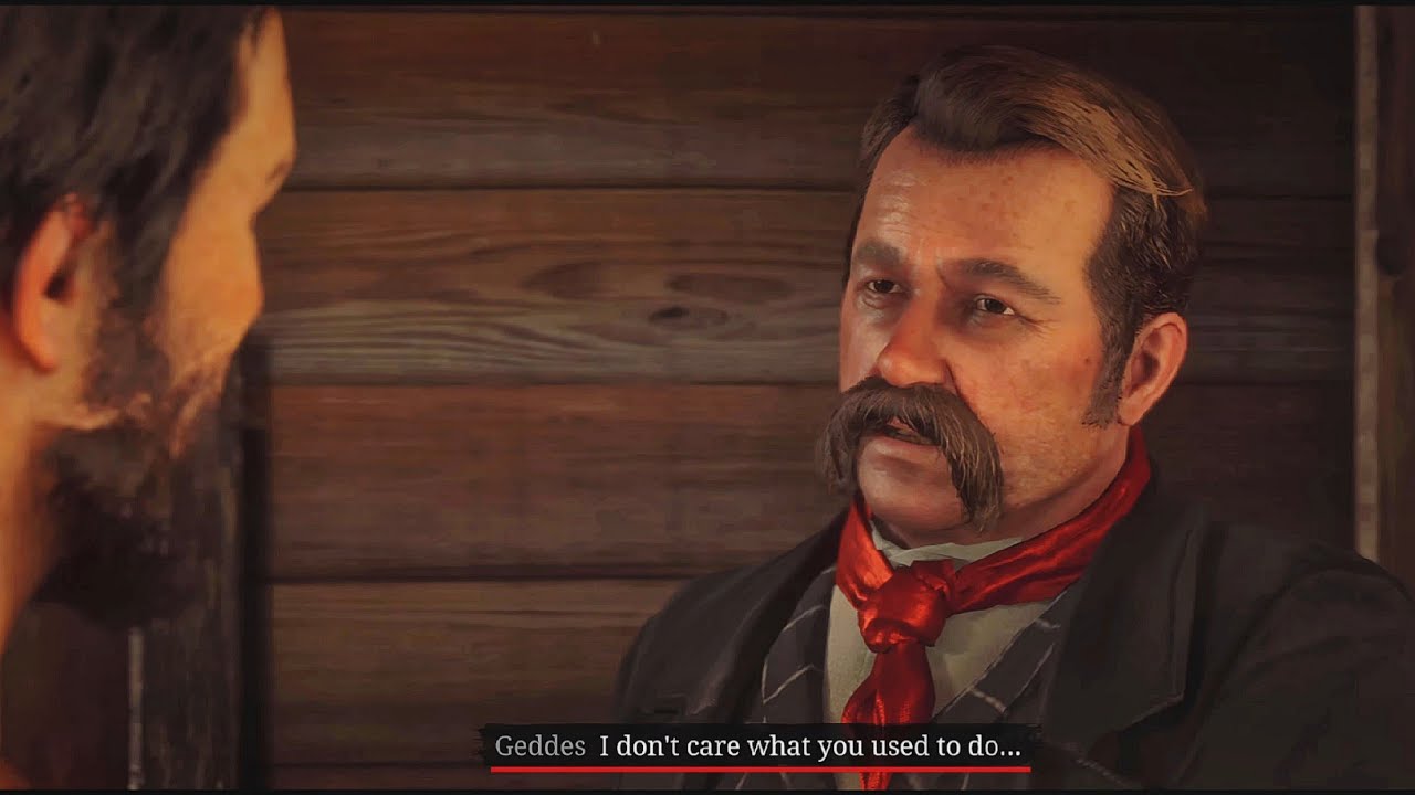 It was so nice of Mr. Geddes to accept John's mysterious past | Rdr2 ...