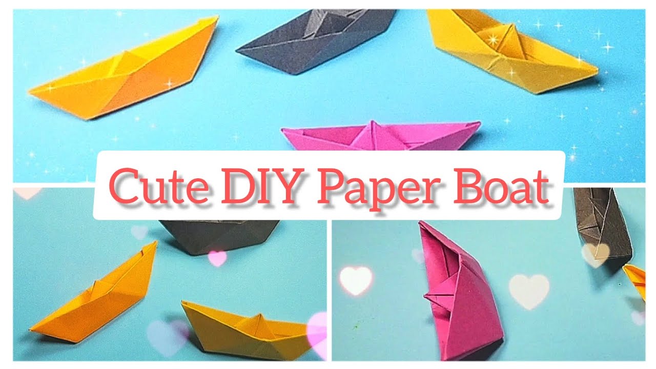 How to make a Cute DIY Paper Boat | Cute DIY Paper Crafts | Paper Craft ...