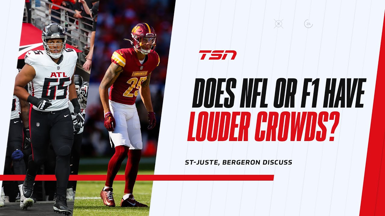 NFL players compare noise level between F1 and NFL stadiums - YouTube