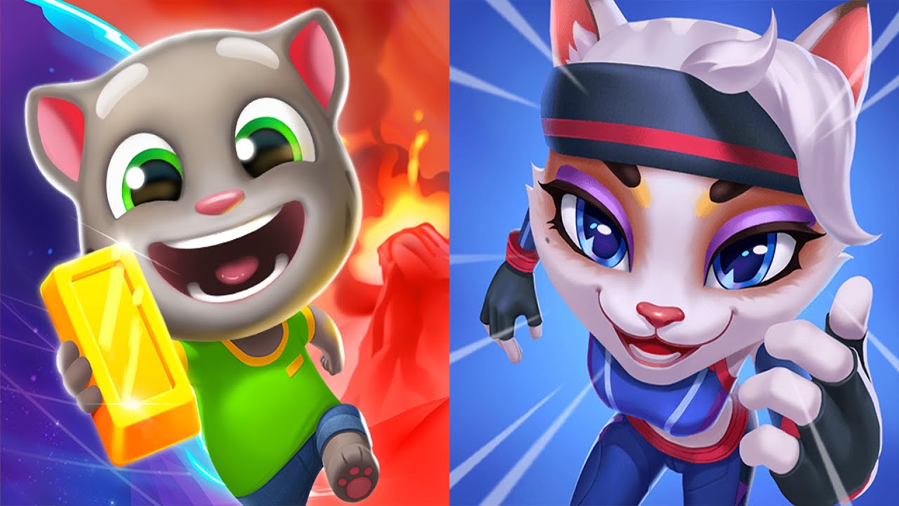 Talking Tom Time Rush VS Runner Heroes - Gameplay Walkthrough - All ...