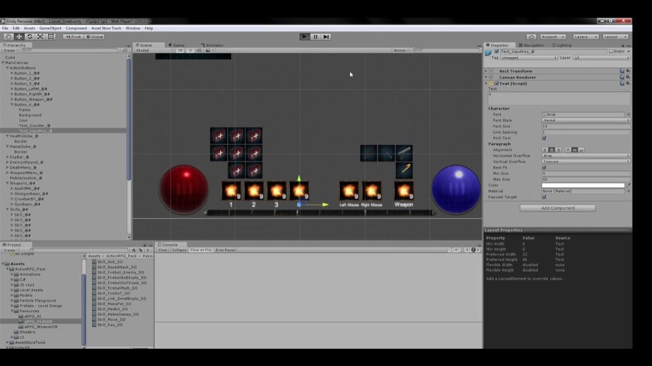 Action RPG Framework Tutorial - 5. Working with UI - YouTube