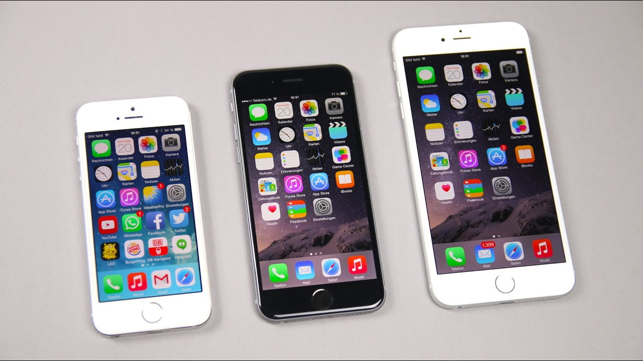 Apple iPhone 6 vs iPhone 6 Plus vs iPhone 5s: Benchmark | SwagTab - YouTube