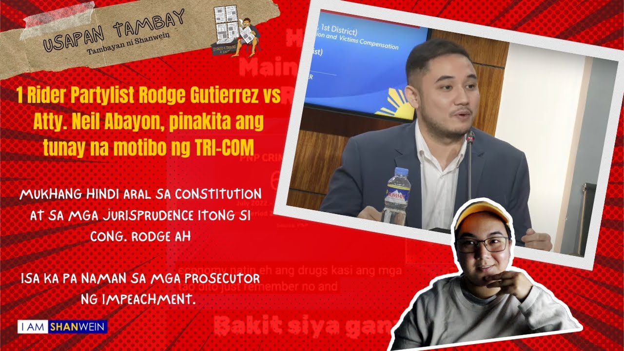 1 Rider Partylist Rod Gutierrez vs Atty. Neil Abayon pinakita ang tunay ...