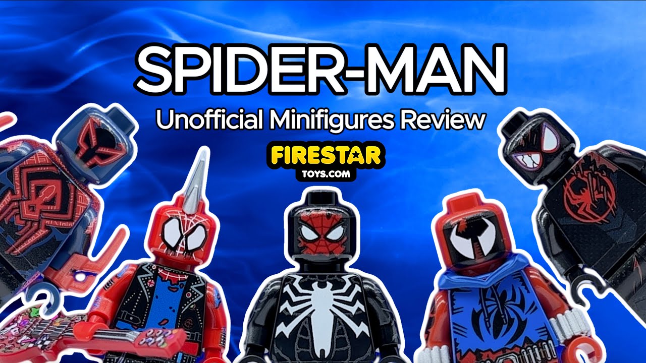 LEGO Marvel Venom Spider-Man Punk FIRESTAR Unofficial Lego Minifigures ...
