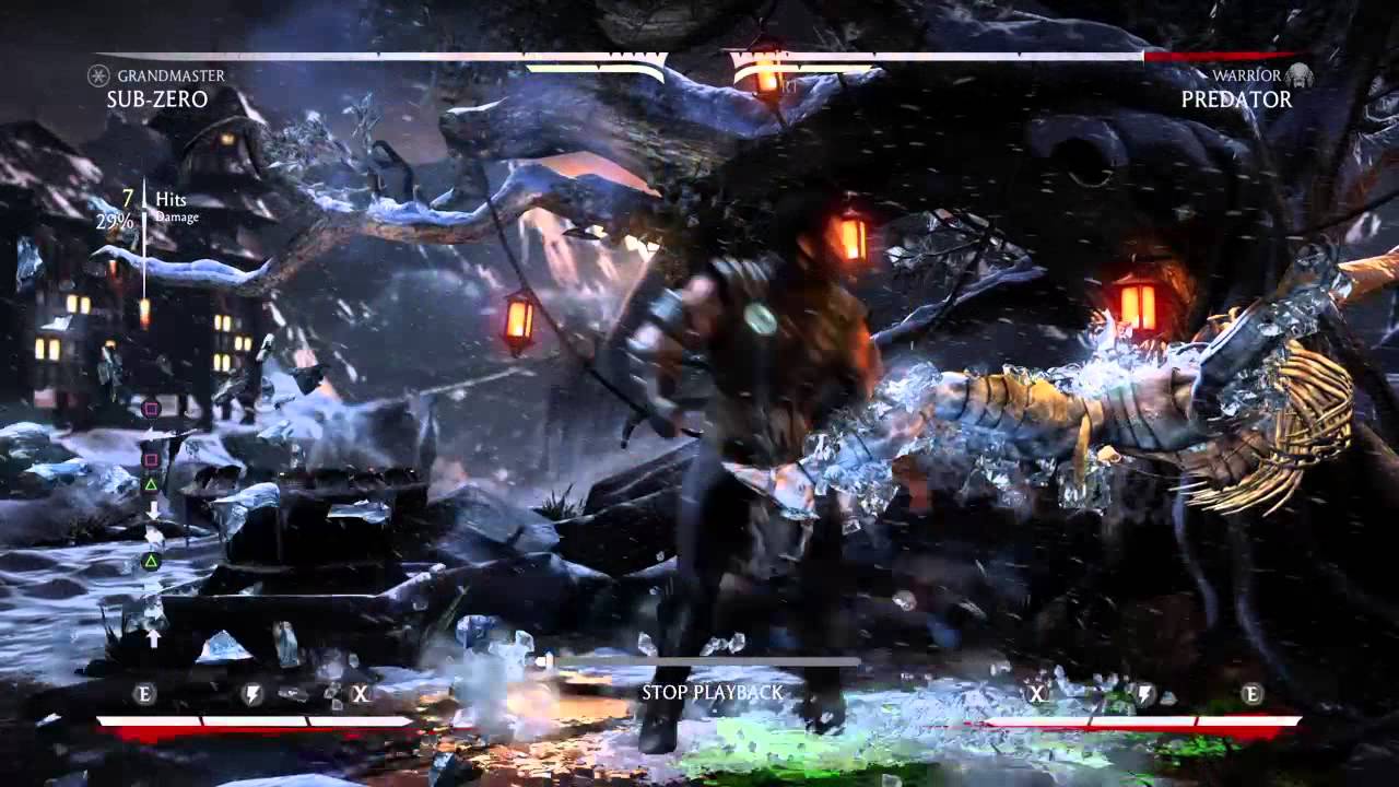 MKX - Sub-Zero(Grandmaster) 40% meterless corner combo - YouTube