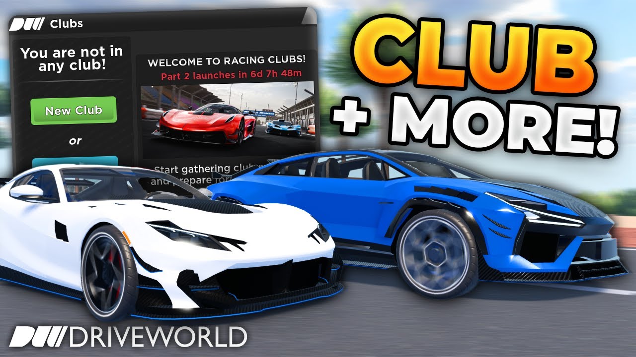 Drive World UPDATE: NEW *CLUB* FEATURE + MORE! (Roblox) - YouTube
