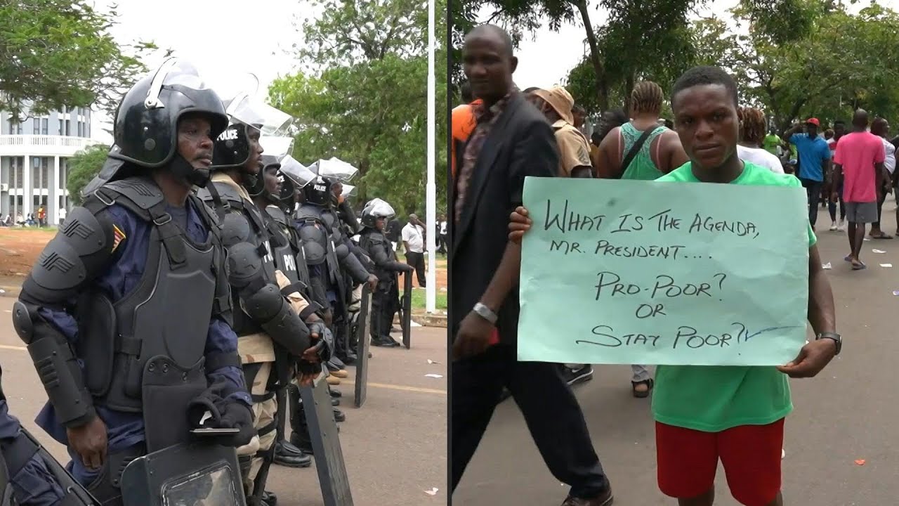Protests continue in Monrovia amid strong police presence | AFP - YouTube