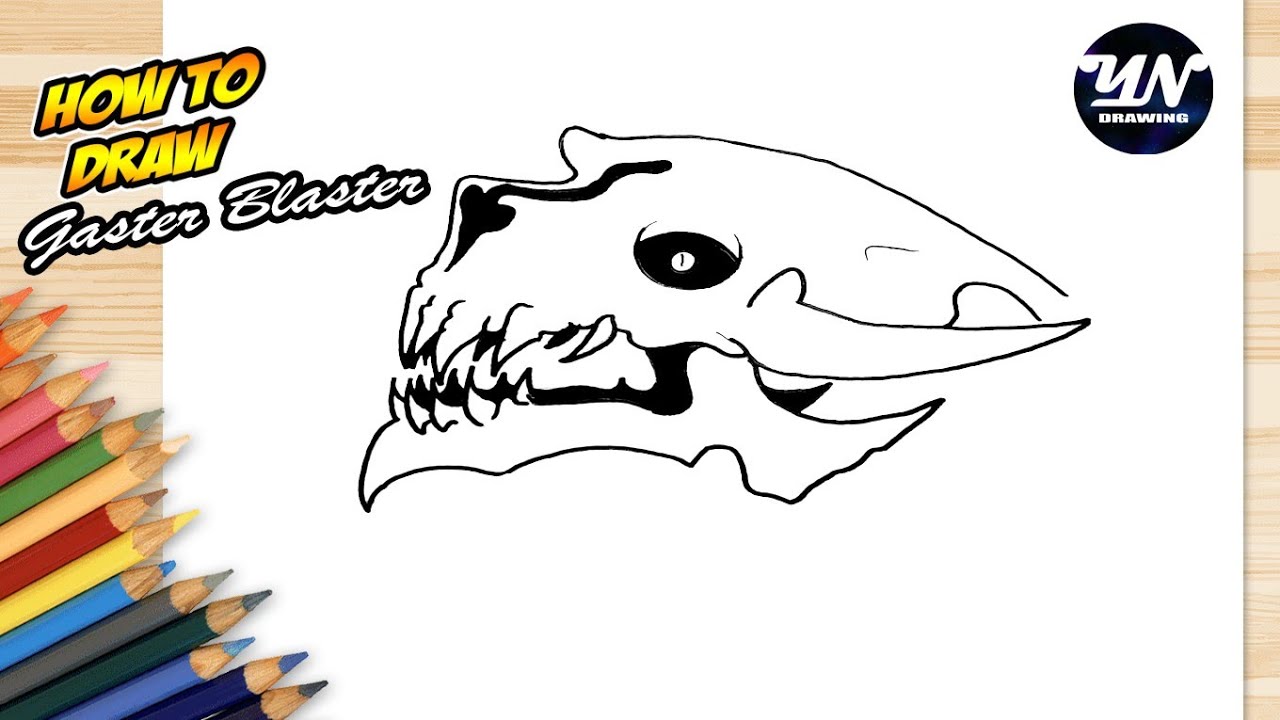 How to Draw Gaster Blaster - YouTube