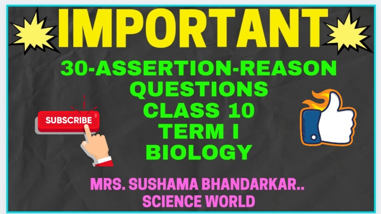 30 Important Questions Class 10 Assertion ReasonScience WorldSushama 30-important-questions-class-10-assertion-reasonscience-worldsushama