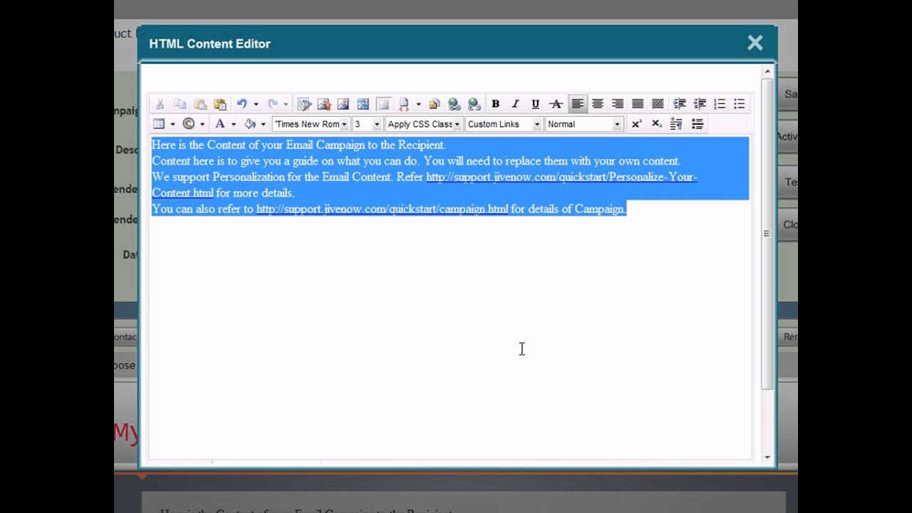 Jive Tutorial - How to send an EDM (Electronic Direct Mailer) Email ...