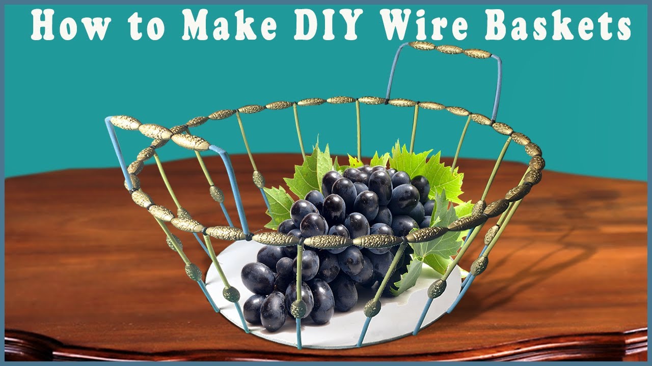 How to Make DIY Wire Baskets - YouTube