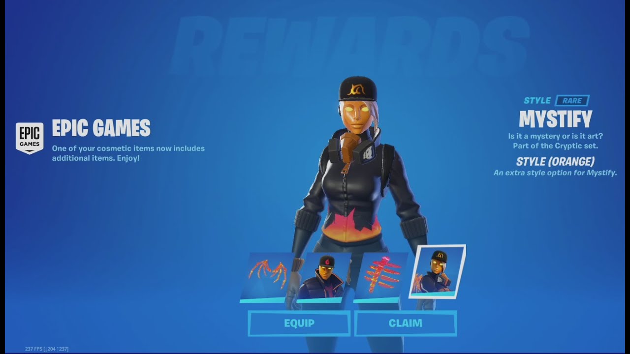 NEW MYSTIFY ORANGE Edit Style Showcase in Fortnite - YouTube