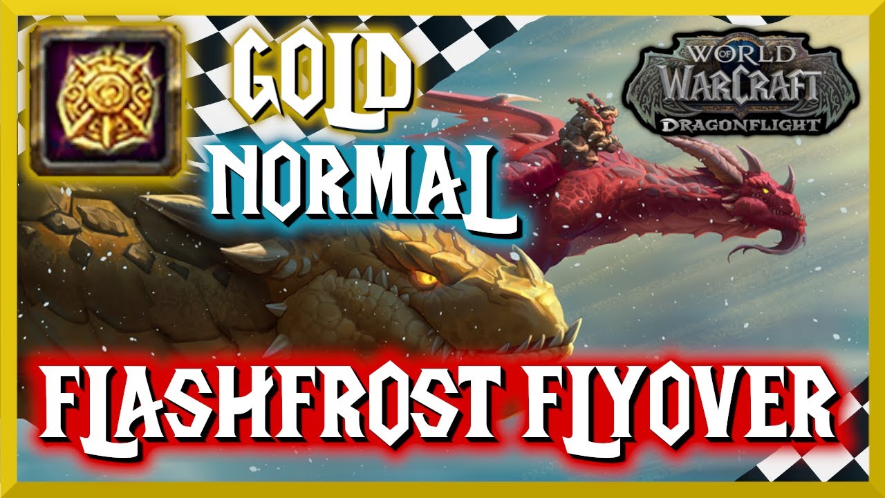 Flashfrost Flyover Race Normal Gold - Waking Shores - World of Warcraft : Dragonflight - YouTube