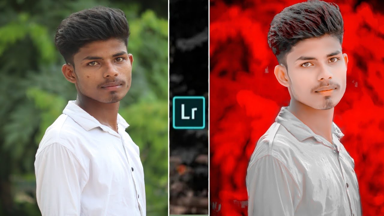 Lightroom New Red Background Photo Editing Kaise kare | Green to Red ...
