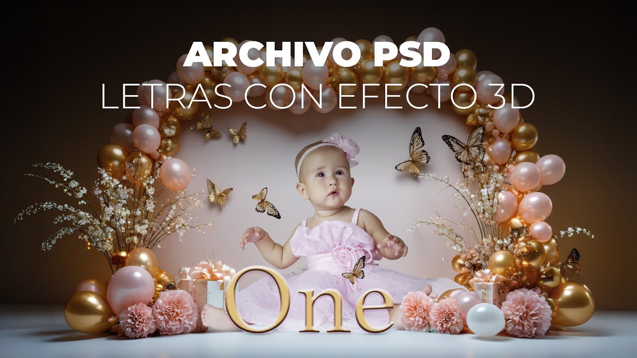 Archivo PSD Para Agregar Letras con Efecto 3D - YouTube