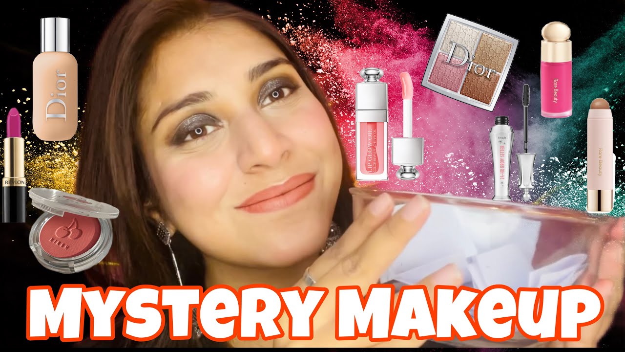 Trying Mystery Makeup Challenge 💰 || All the makeup steps were reversed ...