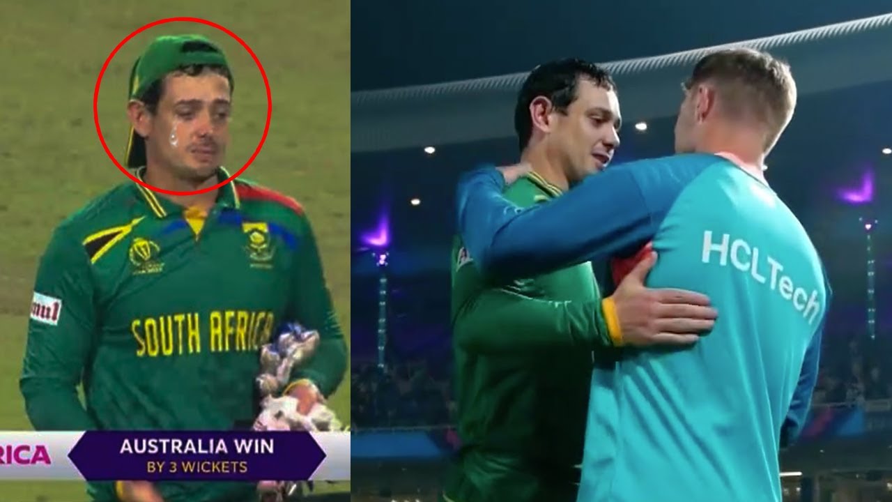 David Warner Heart Winning Gesture for Crying Quinton De Kock after Won ...
