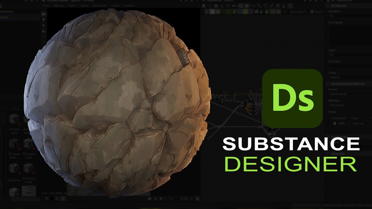 SEA SIDE CLIFF TEXTURE | SUBSTANCE DESIGNER - YouTube