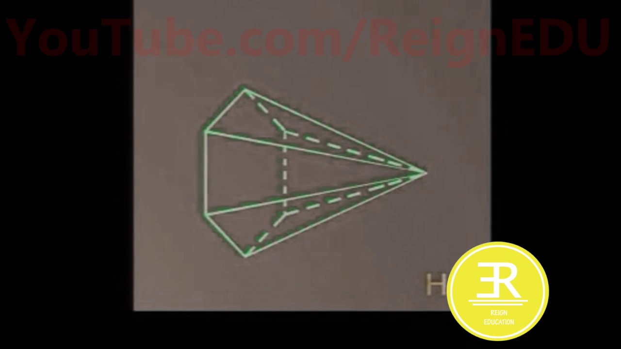 Front View and Top View of Hexagonal Pyramid - #ReignEdu Animation ...