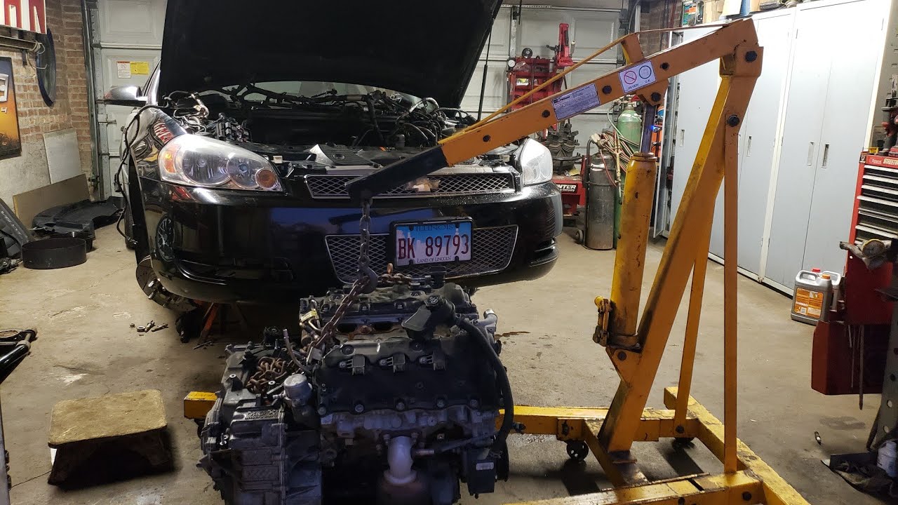 Engine Swapping 2012 Chevy Impala!!! (FULL PROGRESS VIDEO) - YouTube